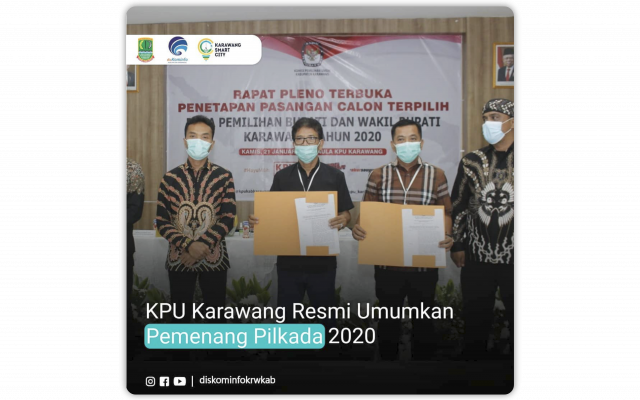 KPU Karawang Resmi Umumkan Pemenang Pilkada 2020 | Situs Resmi ... KPU Karawang Resmi Umumkan Pemenang Pilkada 2020 | Situs Resmi ...